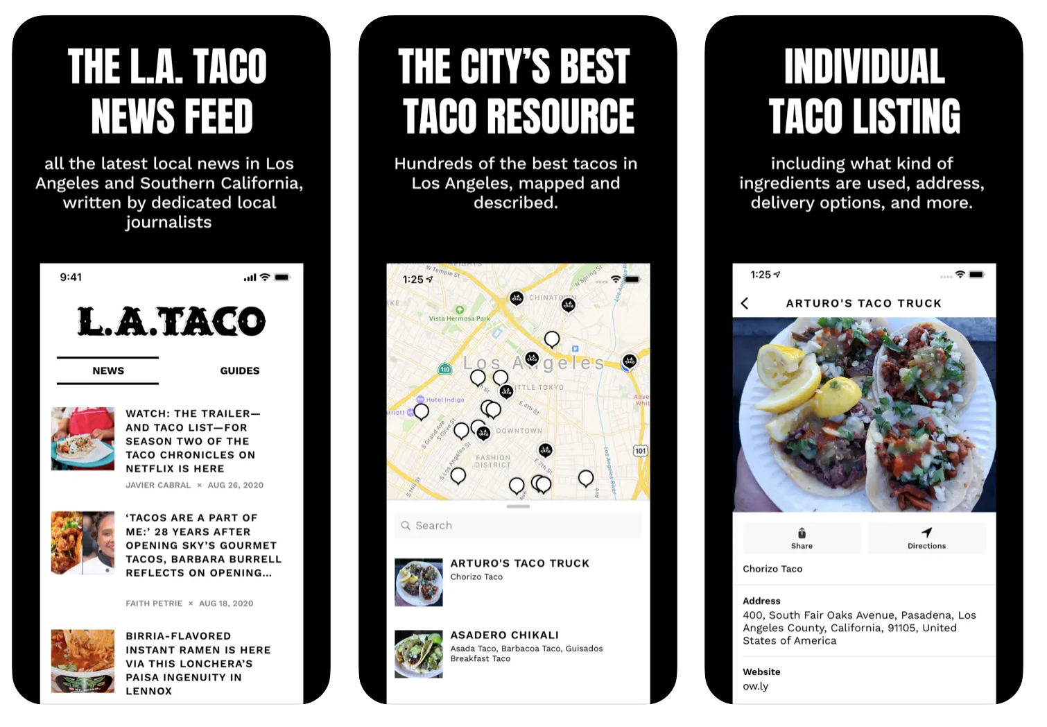 L.A. Taco Mobile Apps ~ L.A. TACO
