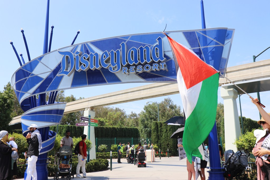 Disneyland Sees Peaceful Protest for Palestine During Record-Breaking ...