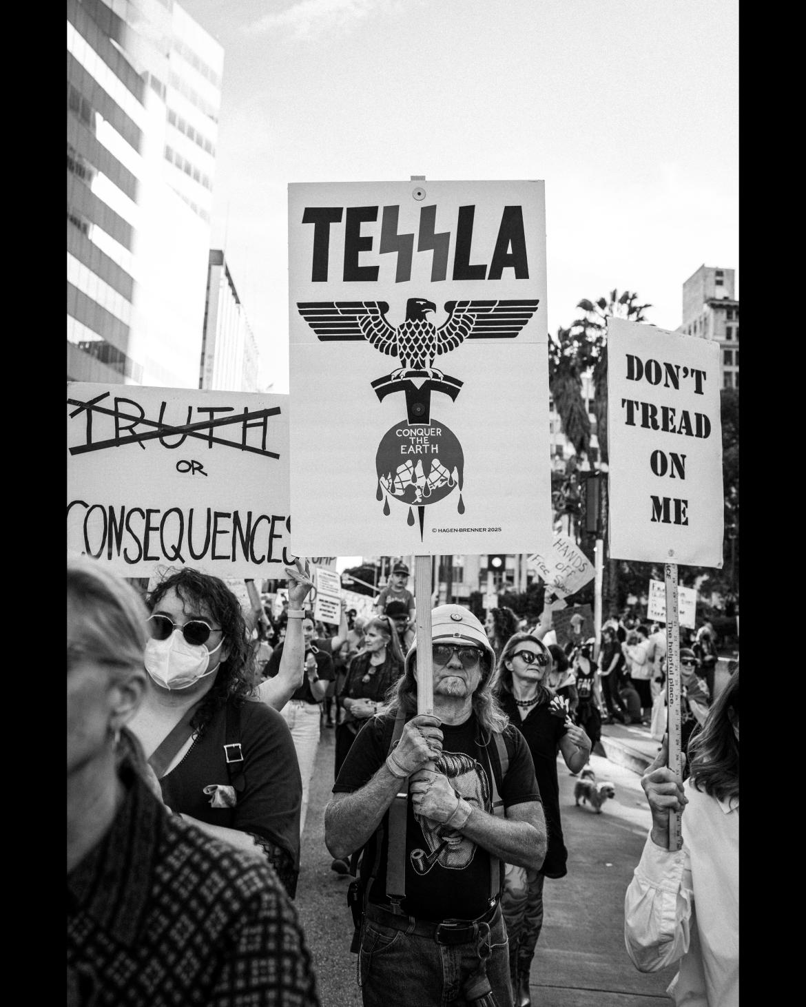 Photo Essay: Angelenos Join Nationwide Protests Against Trump and Musk ...