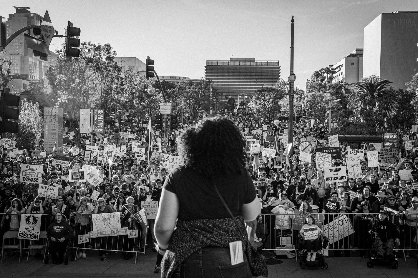 Photo Essay: Angelenos Join Nationwide Protests Against Trump and Musk ...