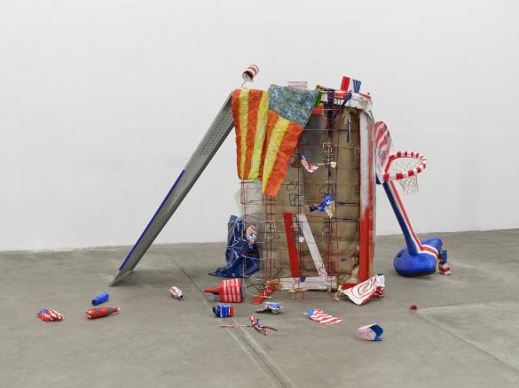 How This Artist Is Turning L.A.’s Trash Into Art Draped With The U.S ...