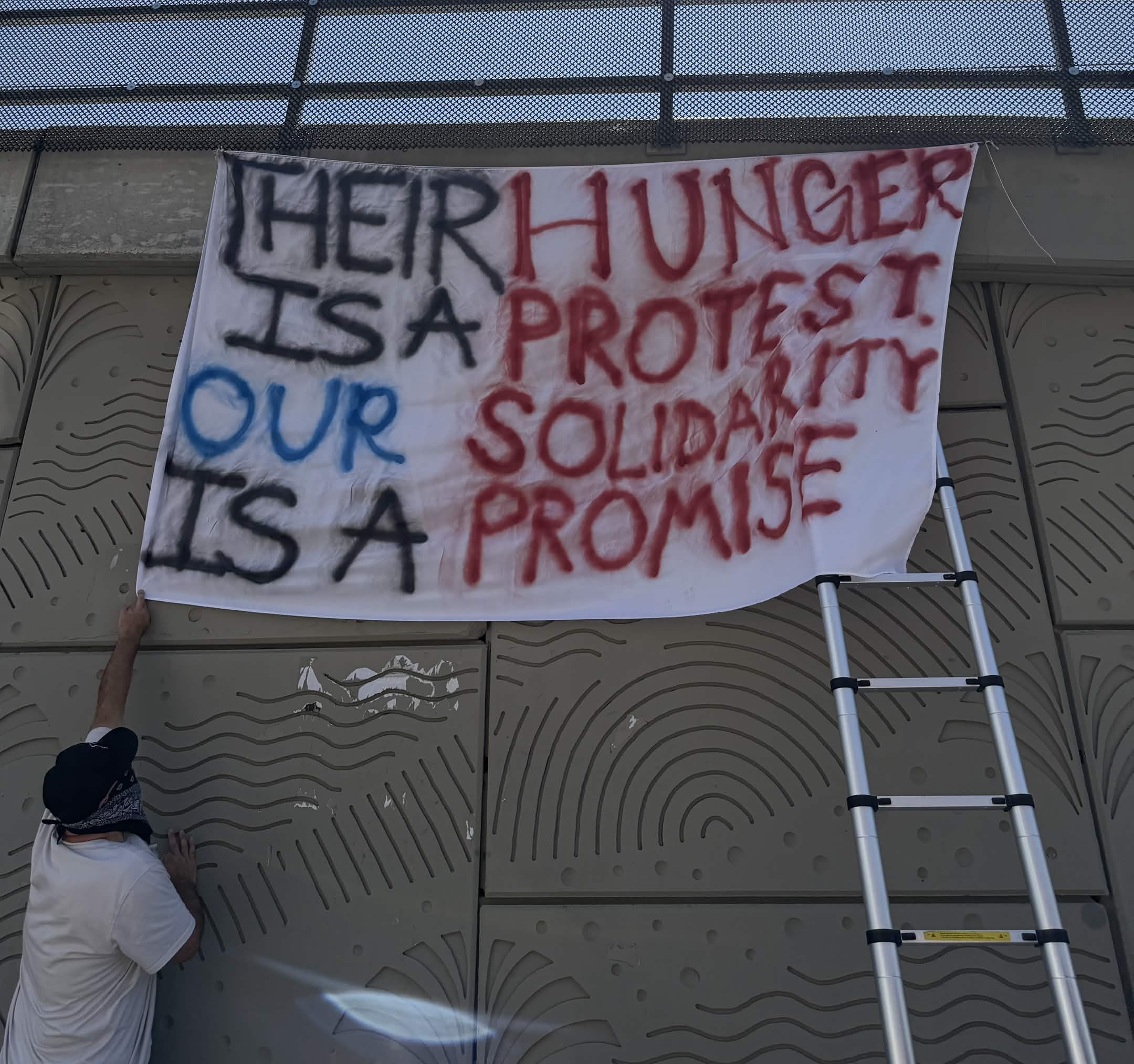 Demonstrators hold 24-hour Fast in Solidarity with Hunger Strike in ...