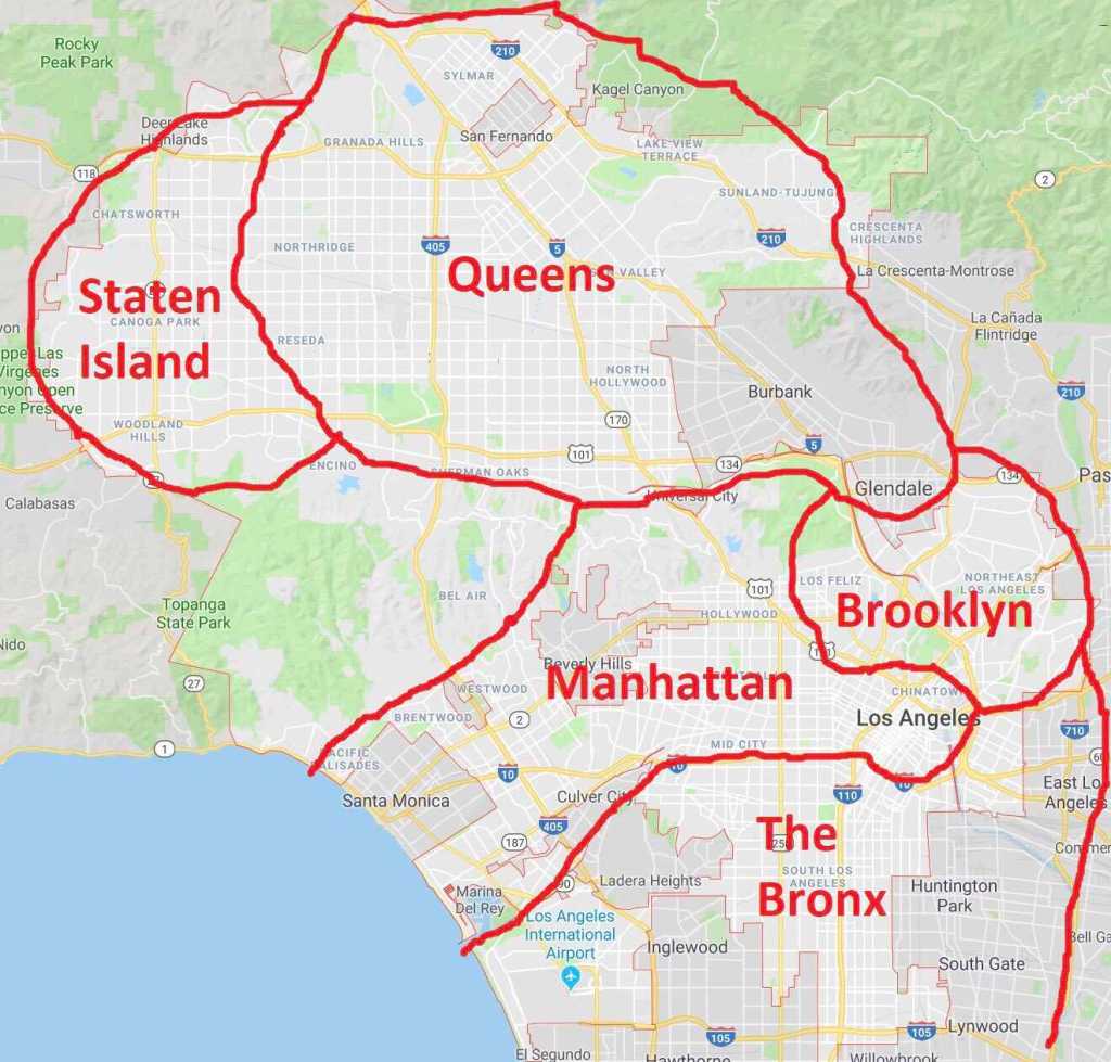 How to Prove You’re a Transplant in Los Angeles ~ Overlay It With a Map ...