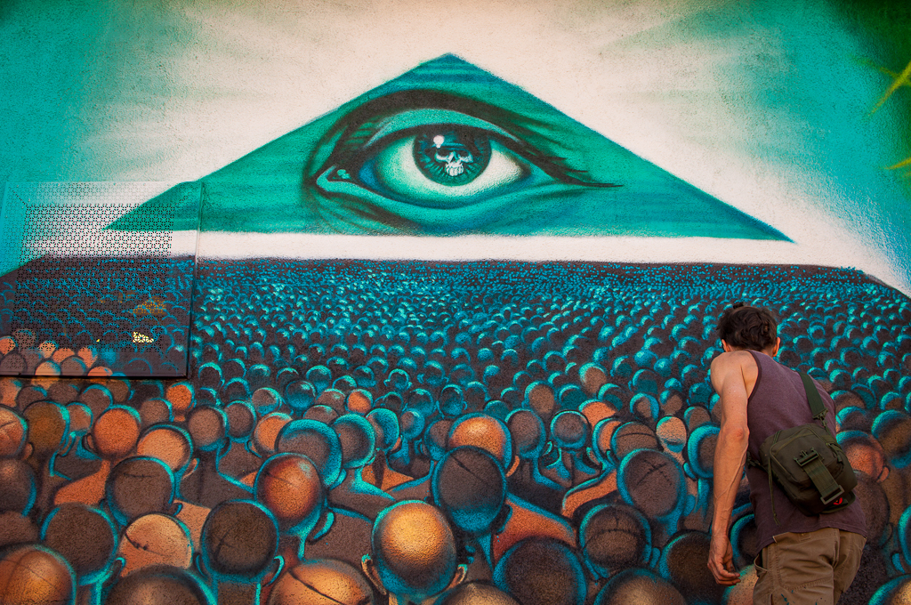 New Mural From Mear One at Tee Shirt Spot ~ Lincoln Heights