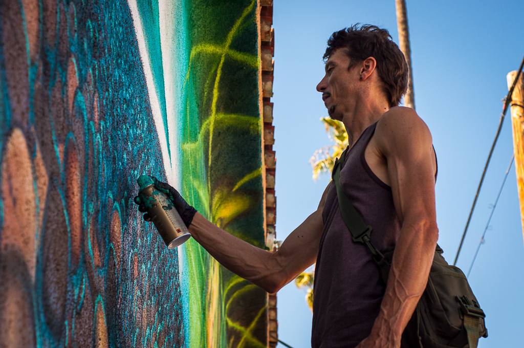 New Mural From Mear One at Tee Shirt Spot ~ Lincoln Heights